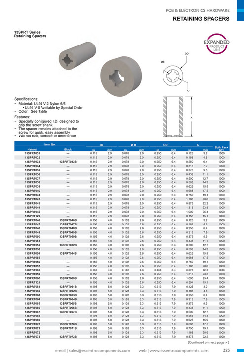 Essentra Components US - US Catalog - Page 322-323