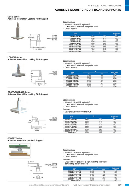 Essentra Components US - US Catalog - Page 288-289