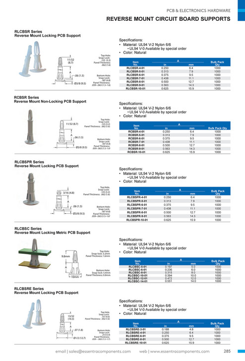 Essentra Components US - US Catalog - Page 284-285