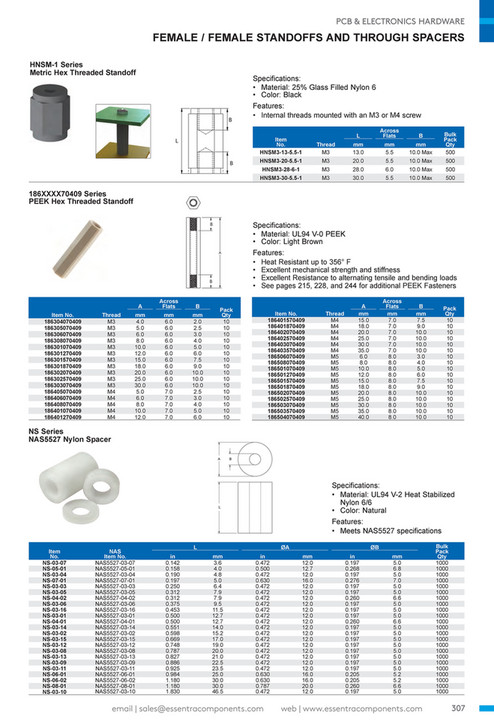 Essentra Components US - US Catalog - Page 306-307